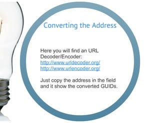 SharePoint Lesson #2: How to get the GUID | PDF