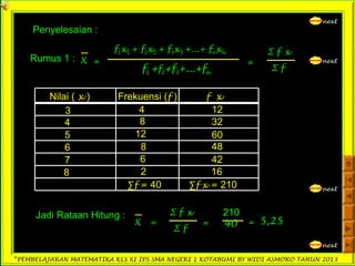 2. Rataan Hitung ( Mean ) | PPT