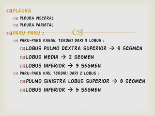 2. fisiologi sistem respirasi | PPTX
