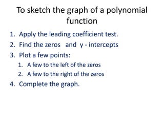 2.2 polynomial functions of higher degree | PPTX