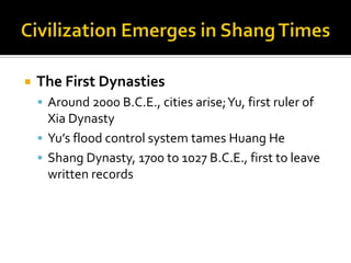 2.4 River Dynasties in China | PPTX
