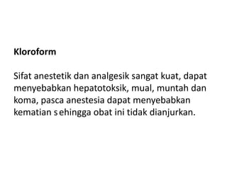 2.1. anestetik umum dan lokal | PPTX