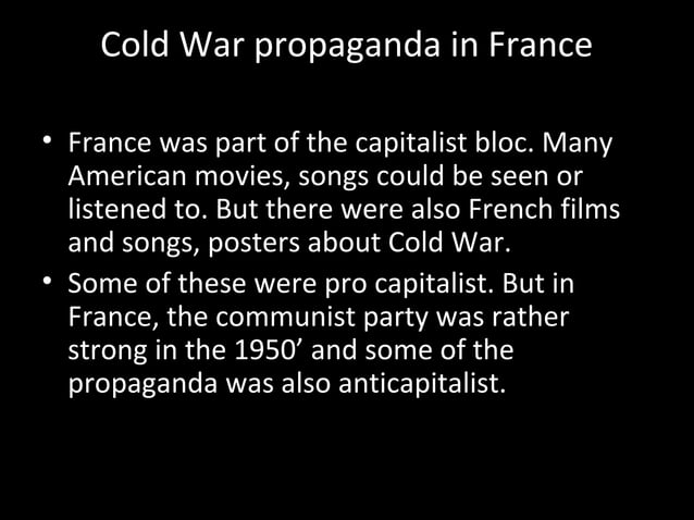 2. cold war propaganda | PPT
