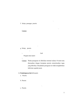 Contoh Rencana Pelaksanaan Pembelajaran (RPP) | PDF