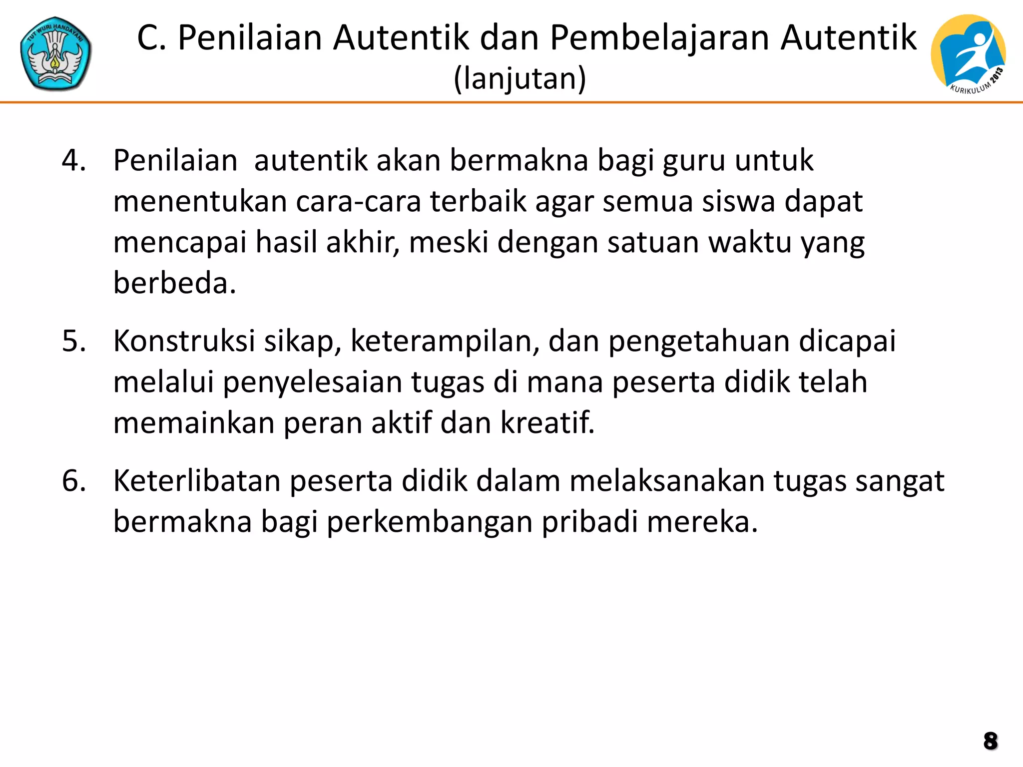 Konsep Penilaian Autentik | PDF