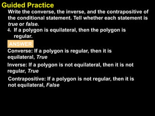 2.2 analyze conditional statements | PPTX