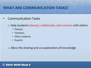 2. intro to communication tasks | PPTX