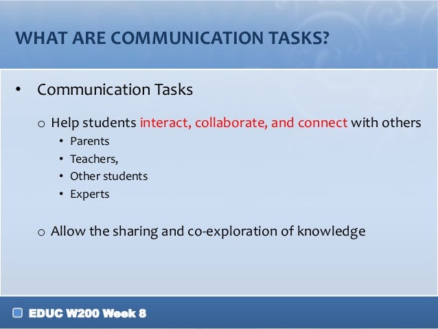 2. intro to communication tasks
