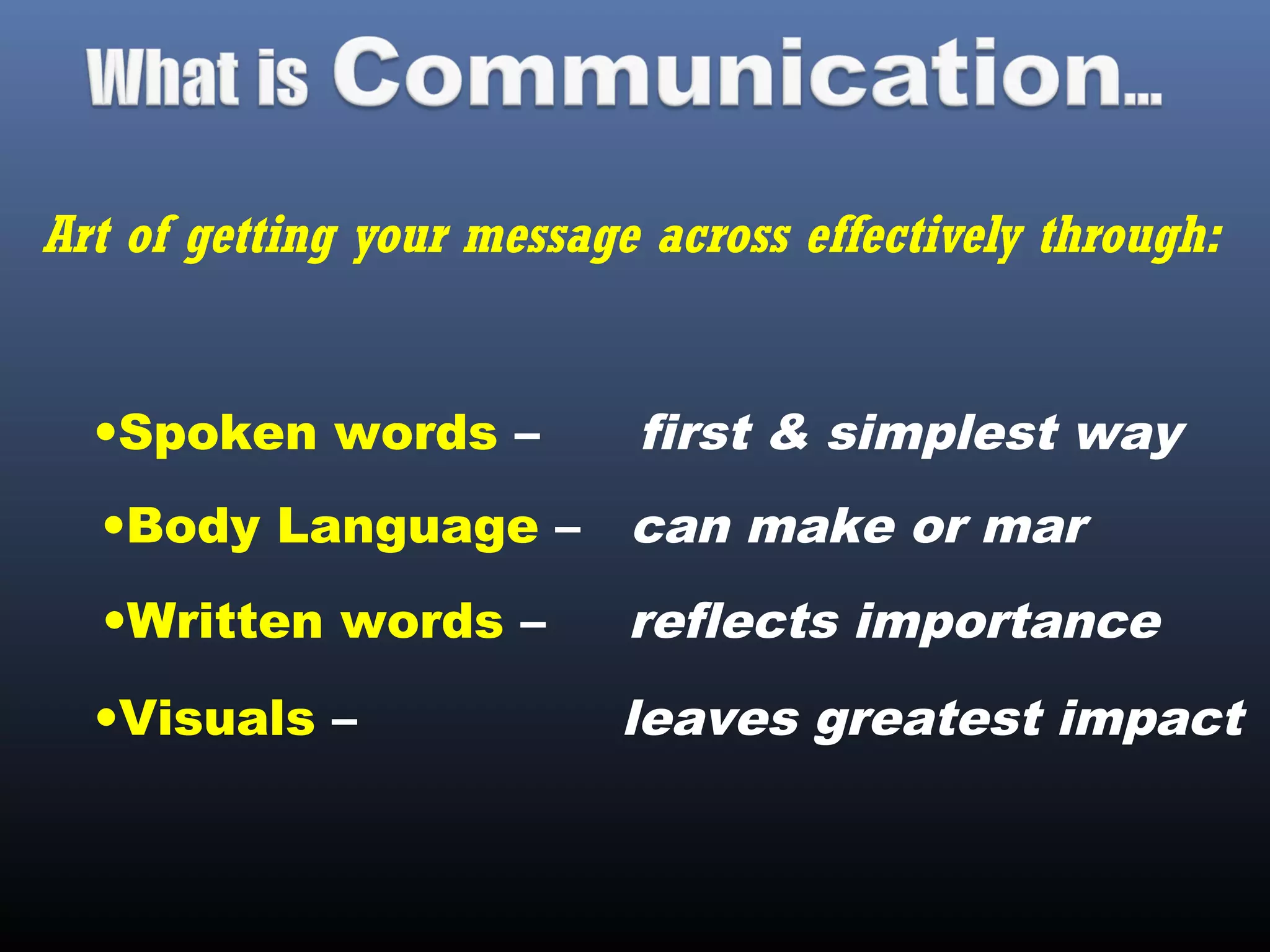 Introduction and Meaning of Communication | PPT