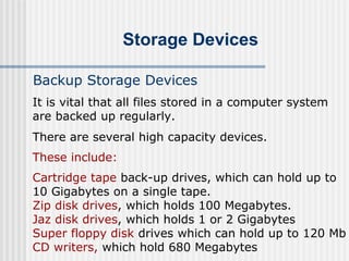 Storage devices | PPT