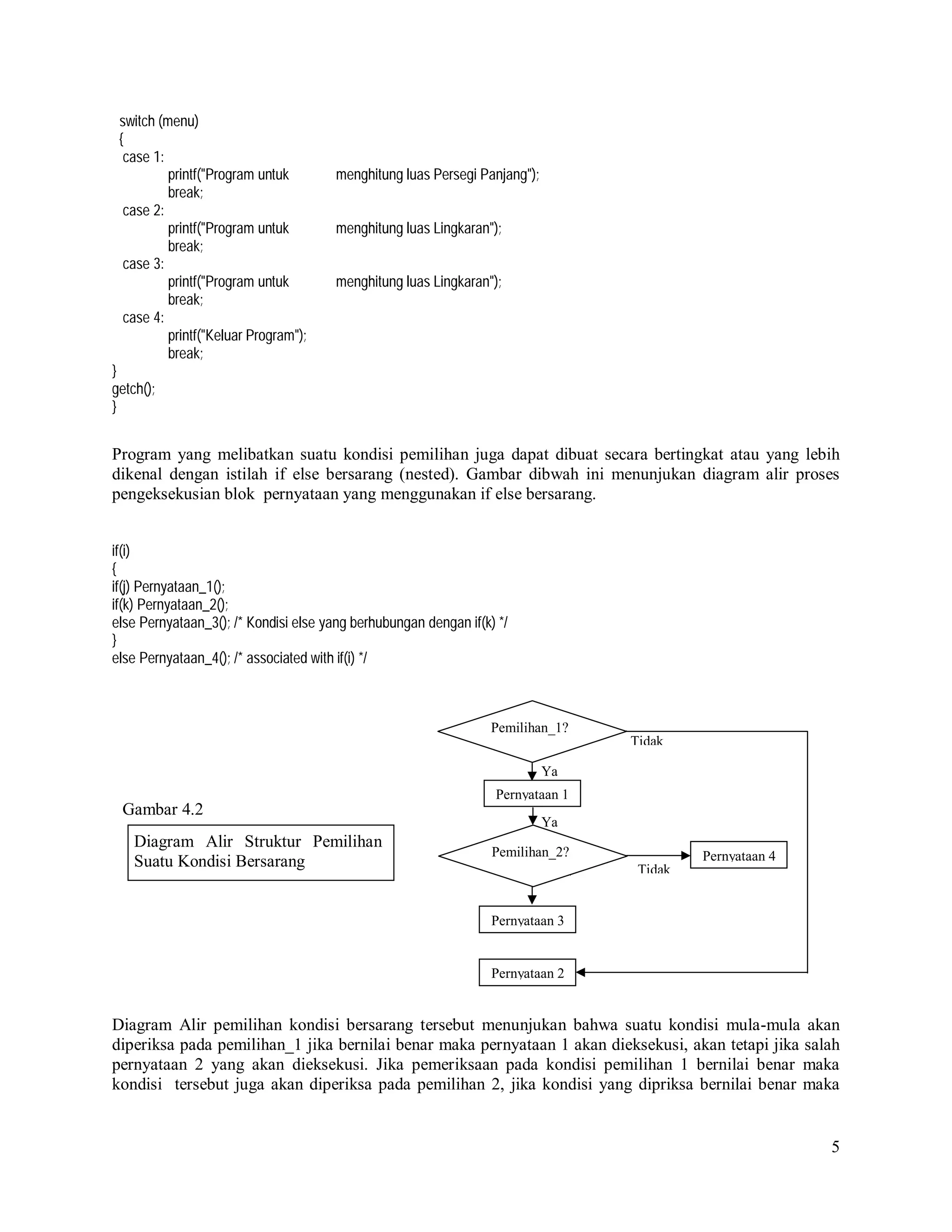 2. teknik pemilihan dalam_pemrograman | PDF