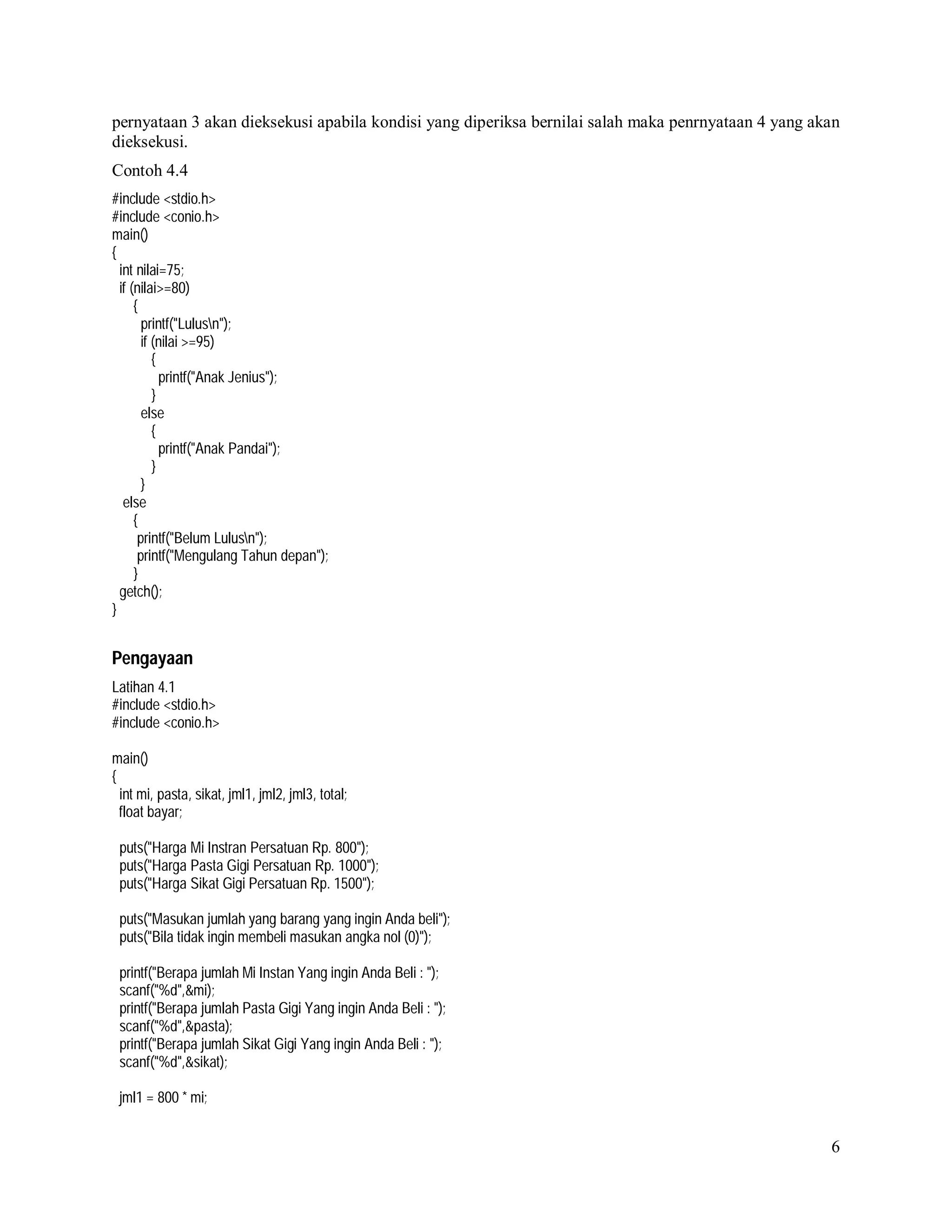 2. teknik pemilihan dalam_pemrograman | PDF