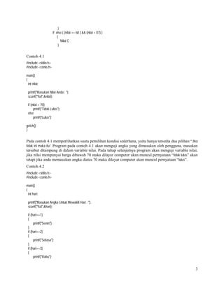 2. teknik pemilihan dalam_pemrograman | PDF