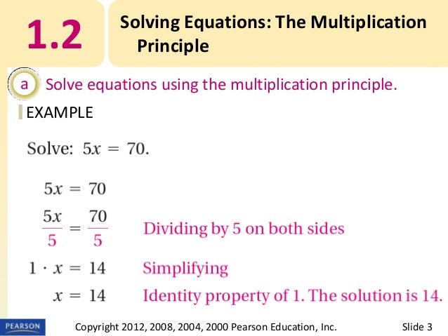 Solving Multiplication Equations