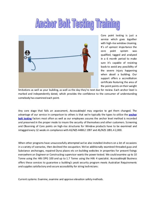 Anchor Point Testing