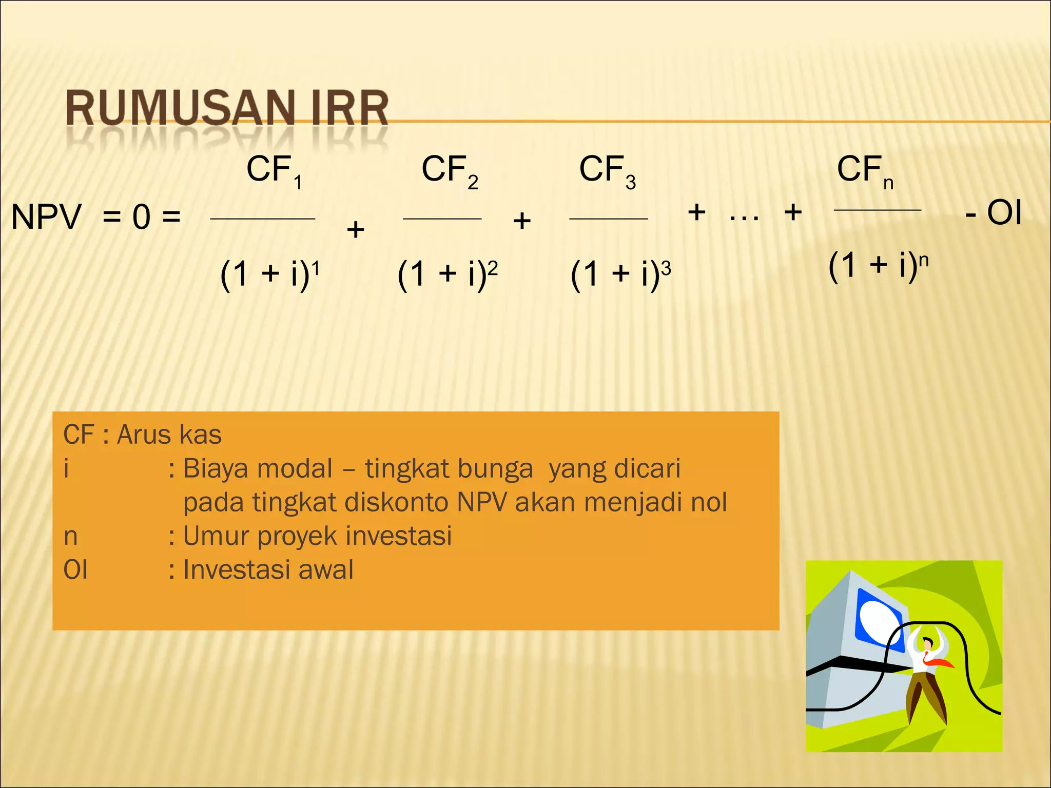 metode penilaian investasi | PPT