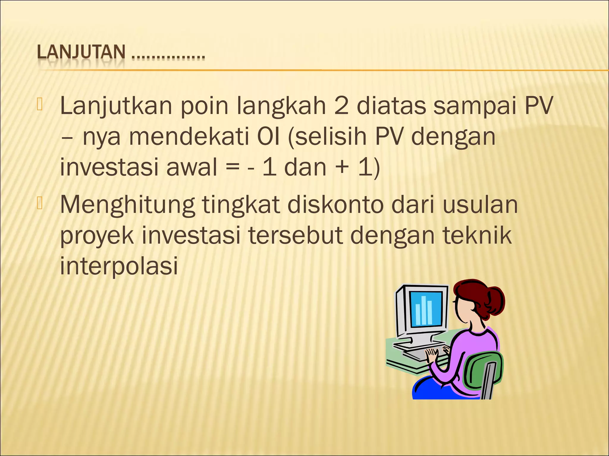 metode penilaian investasi | PPT