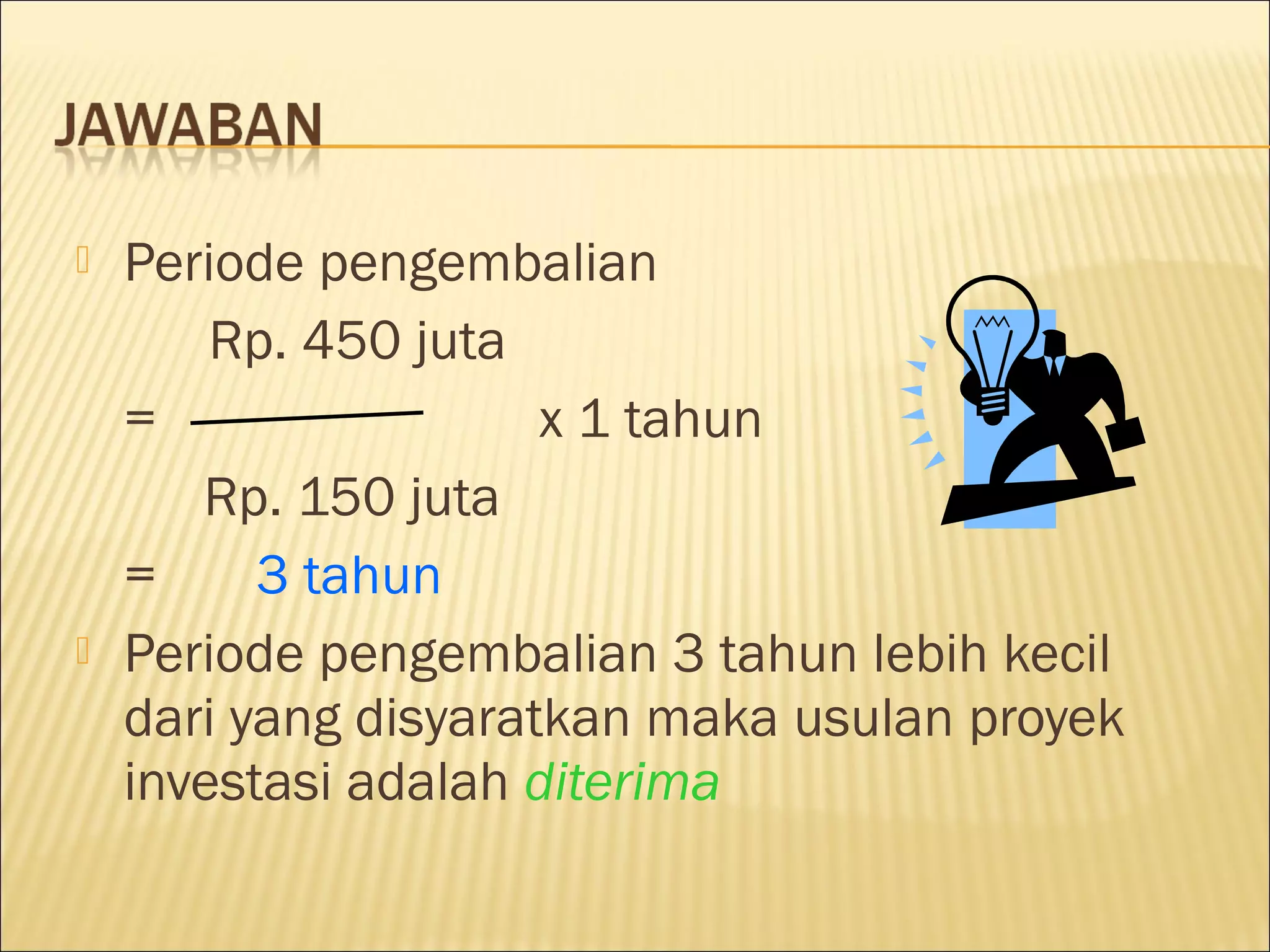 metode penilaian investasi | PPT