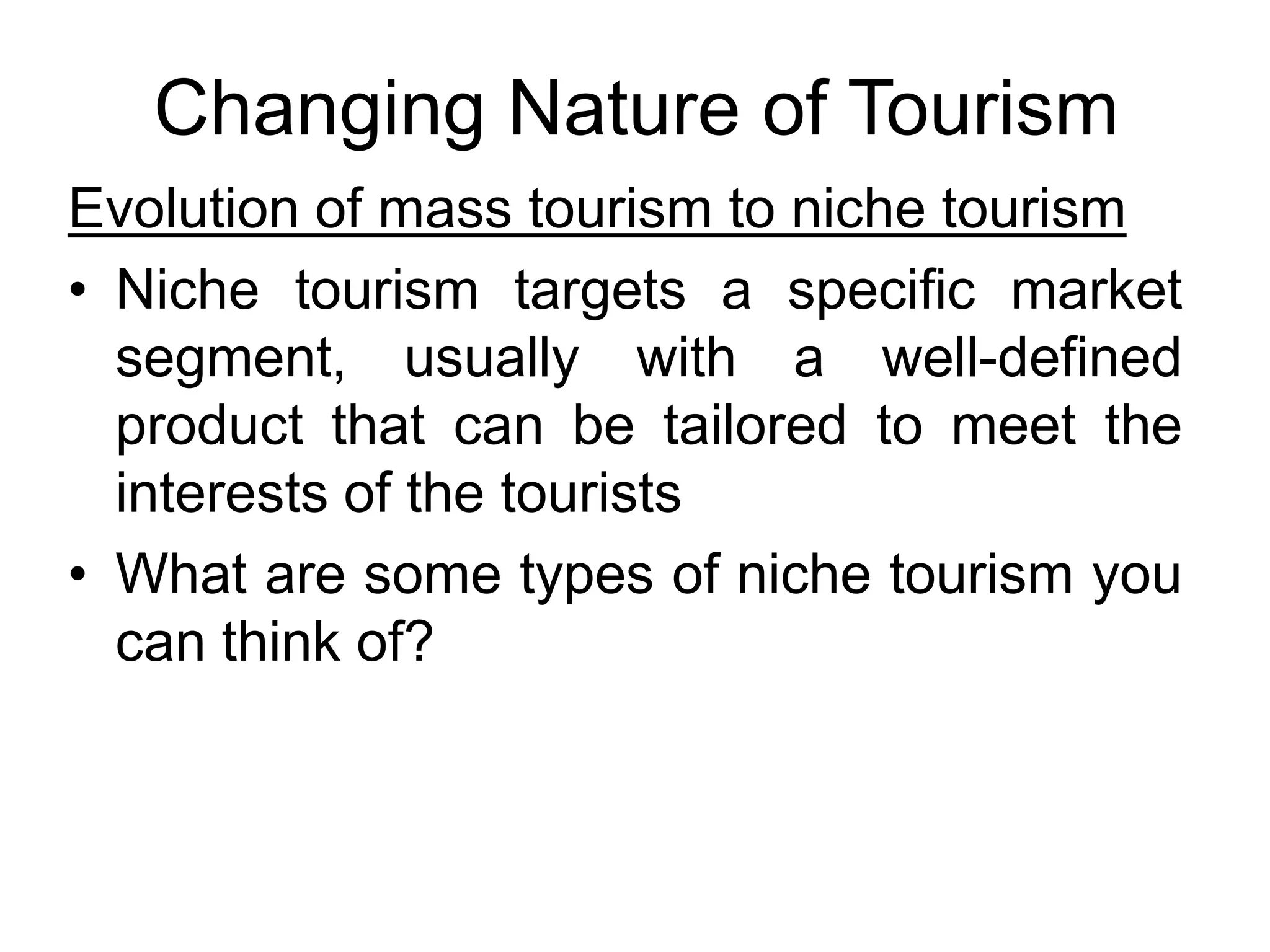 What is niche tourism definition 60 photos - Grandioseship.com