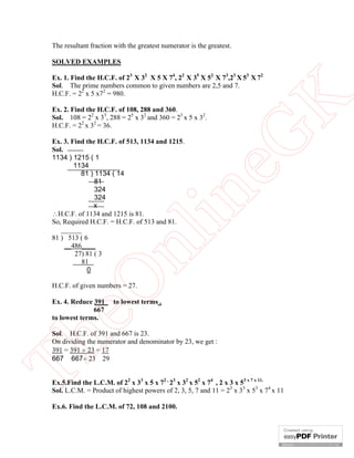 2. hcf & lcm | PDF