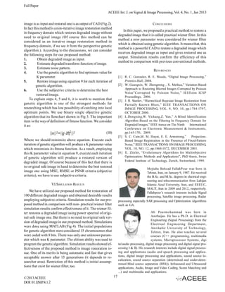 An Image Restoration Practical Method | PDF | Photo Editing Software | Computer Software and ...