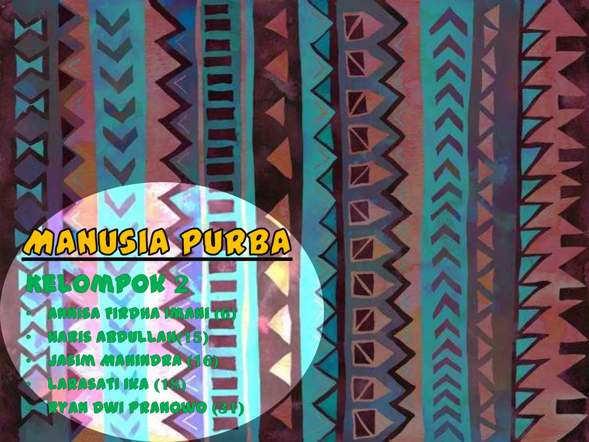 Manusia Purba (Sejarah Indonesia SMA Kelas X by Annisa Firdha I, Haris ...