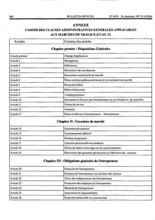 Ccag Emo Maroc 2016 Pdf | Décret n° 2-01-2332 du 22 rabii I 1423 (04/06 ...