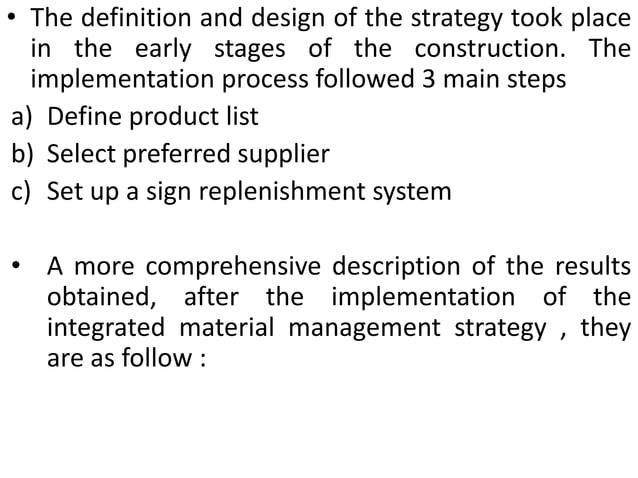 integrated material management | PPTX