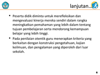 contoh penilaian autentik | PPT