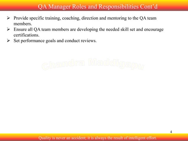 2. Softare QA roles and responsibilities | PDF