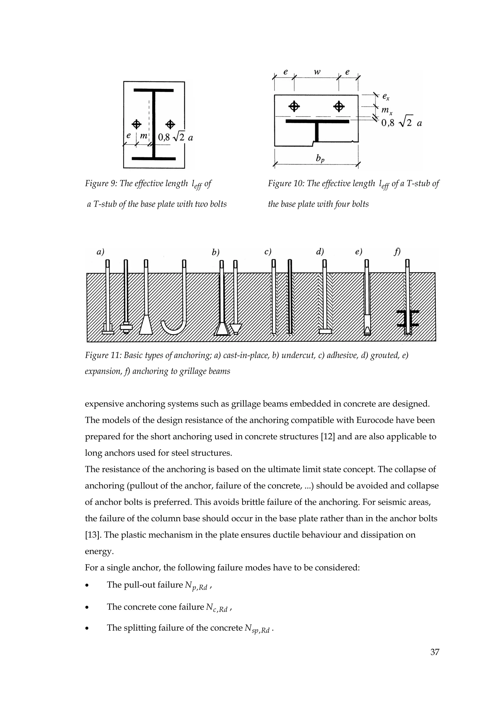 base plate in bending and anchor bolts in tension | PDF