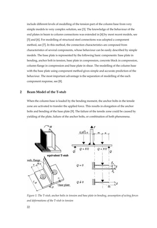 base plate in bending and anchor bolts in tension | PDF