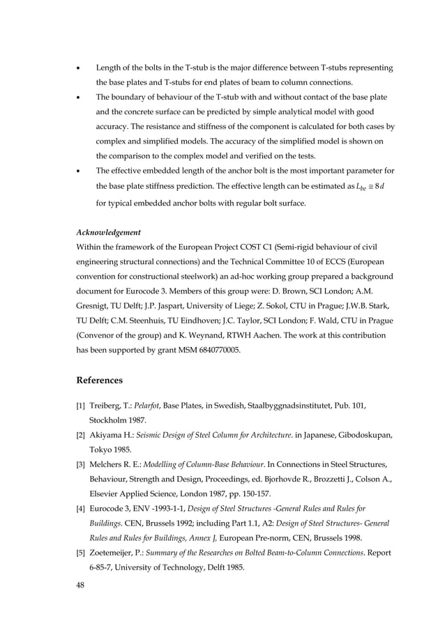 base plate in bending and anchor bolts in tension | PDF | Civil ...