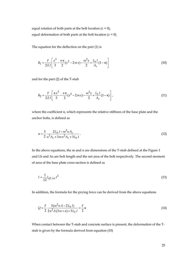 base plate in bending and anchor bolts in tension | PDF | Civil ...
