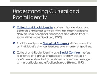 Culture and Race Identity in Higher Education | PPTX