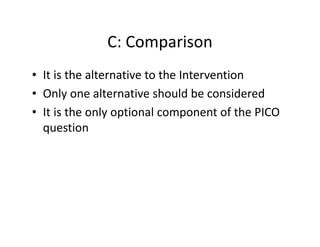 PICO question | PDF
