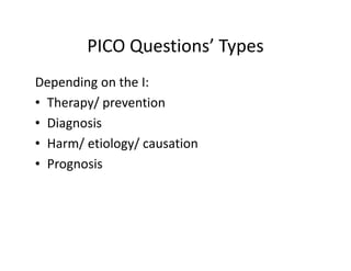 PICO question | PDF