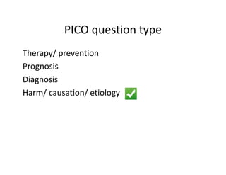 PICO question | PDF
