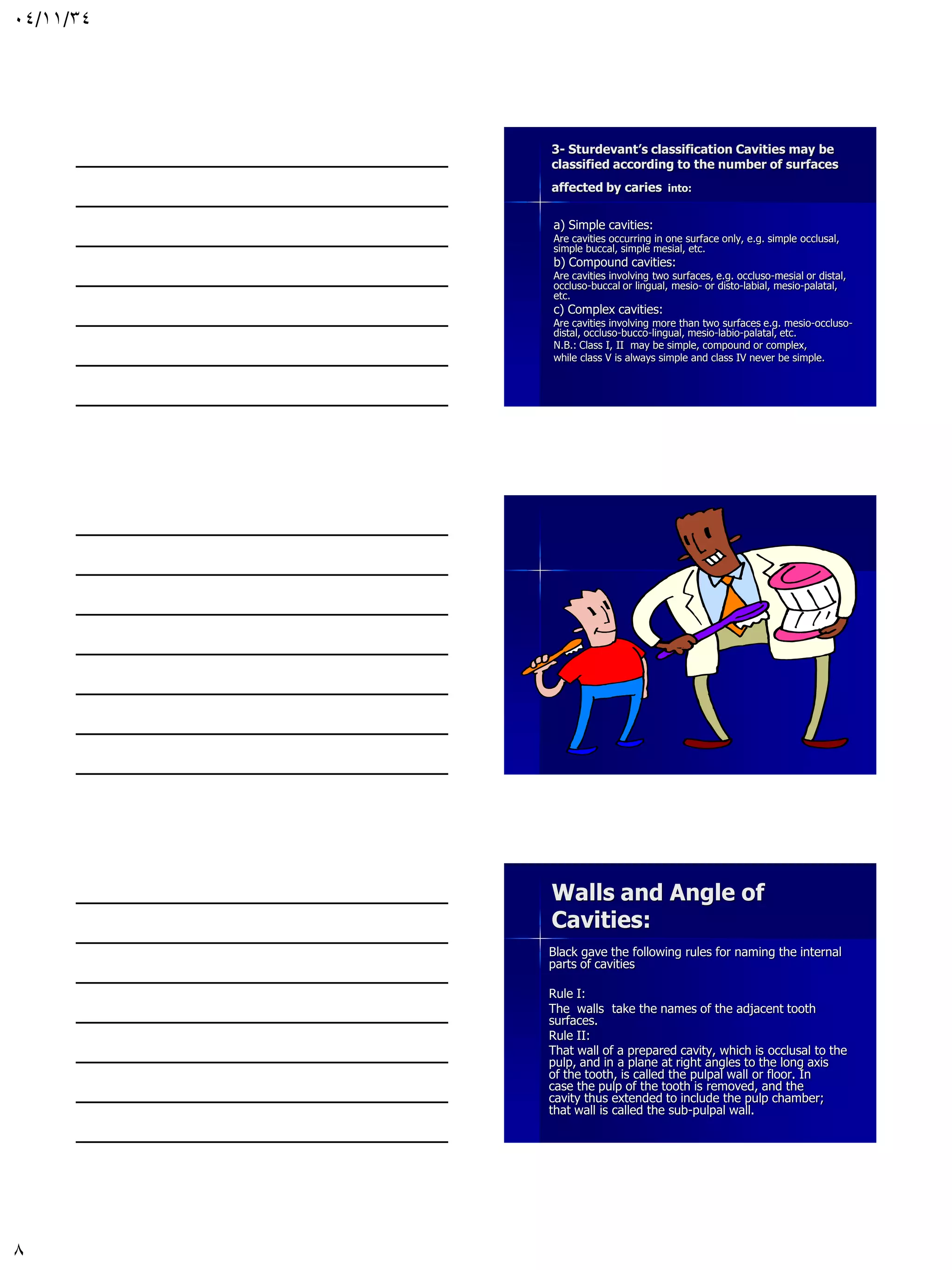 cavity classification and nomenclature (3) | PDF