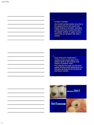 cavity classification and nomenclature (3) | PDF