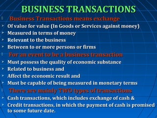 Basic Accounting Terms | PPT