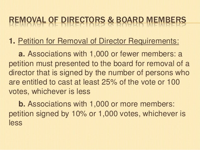 Template For Petition To Remove Board Member - ESSAEMINHAARTE