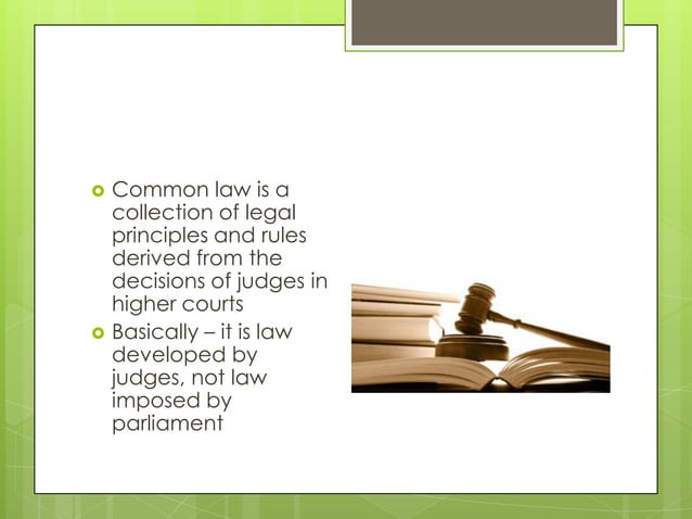 2.1 british common law | PPT