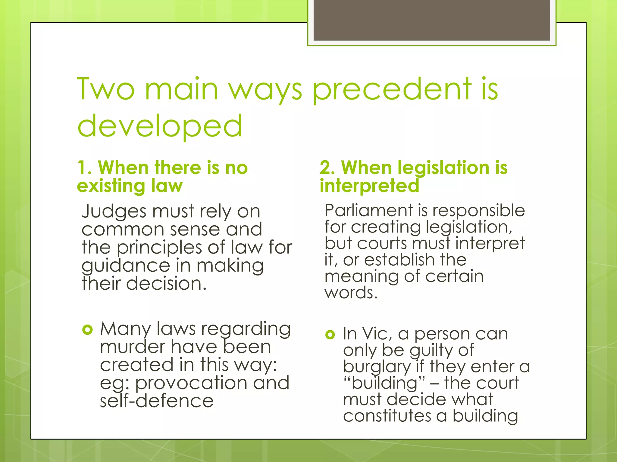 2.2 the system of precedent | PPTX