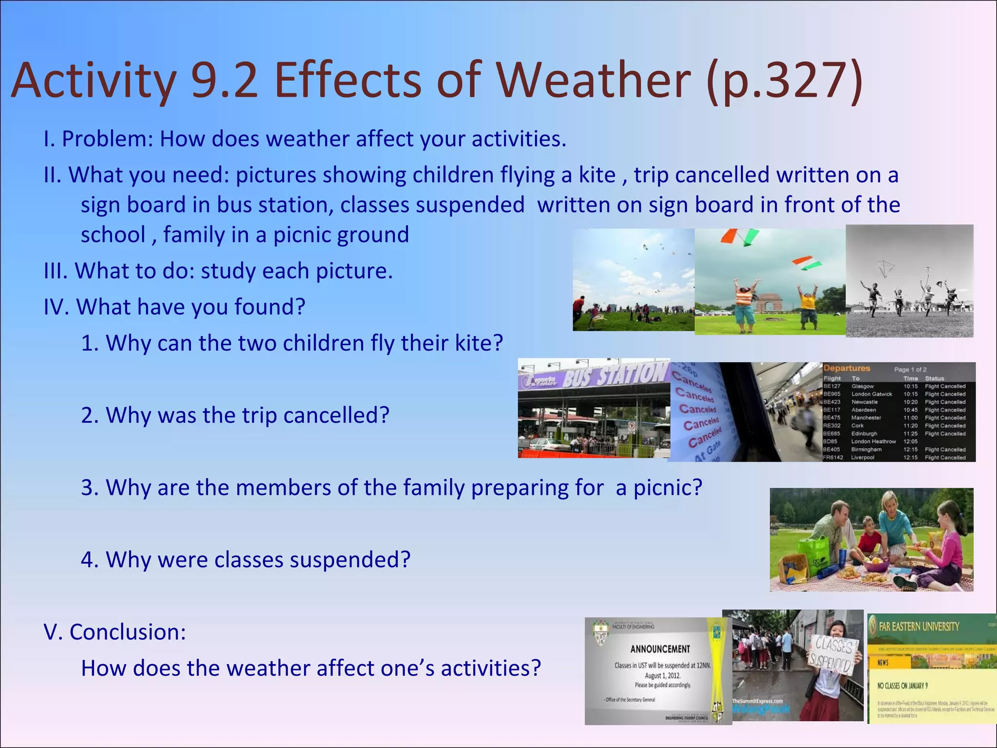 2.effects of weather on different activites.ppt aa | PPT