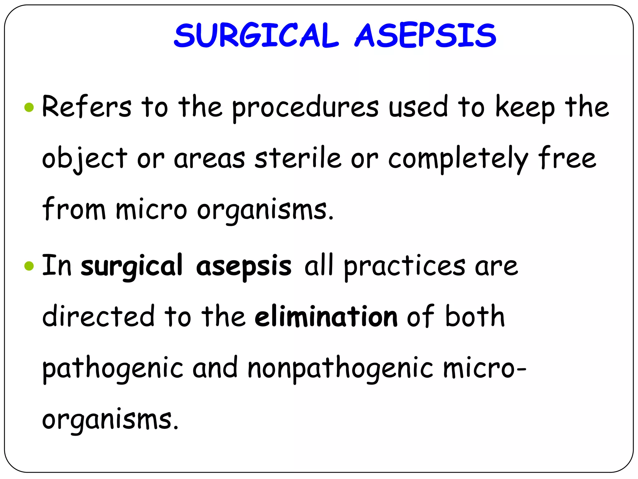 2.surgical asepsis | PPTX