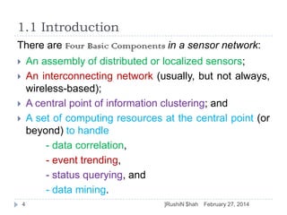 Basics of Wireless sensor networks | PPTX