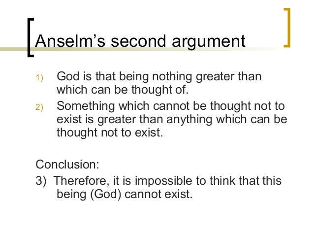 2 Anselm S Ontological Argument 1