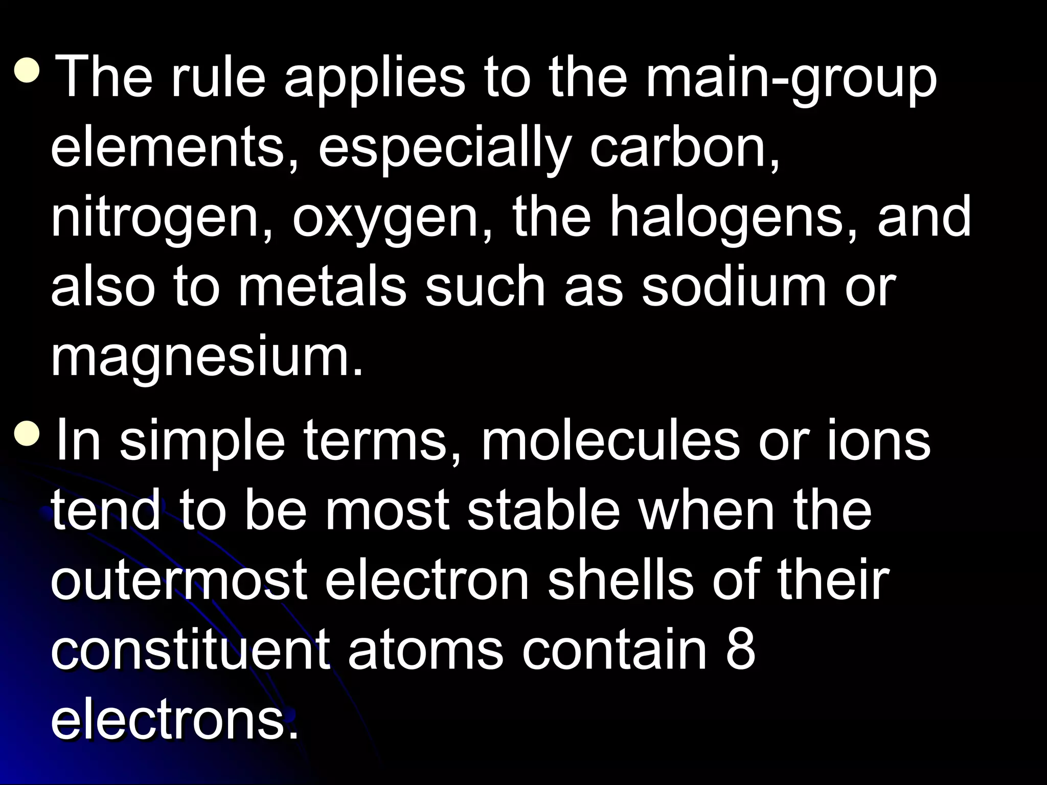 2.1.3.1 octet rule | PPT