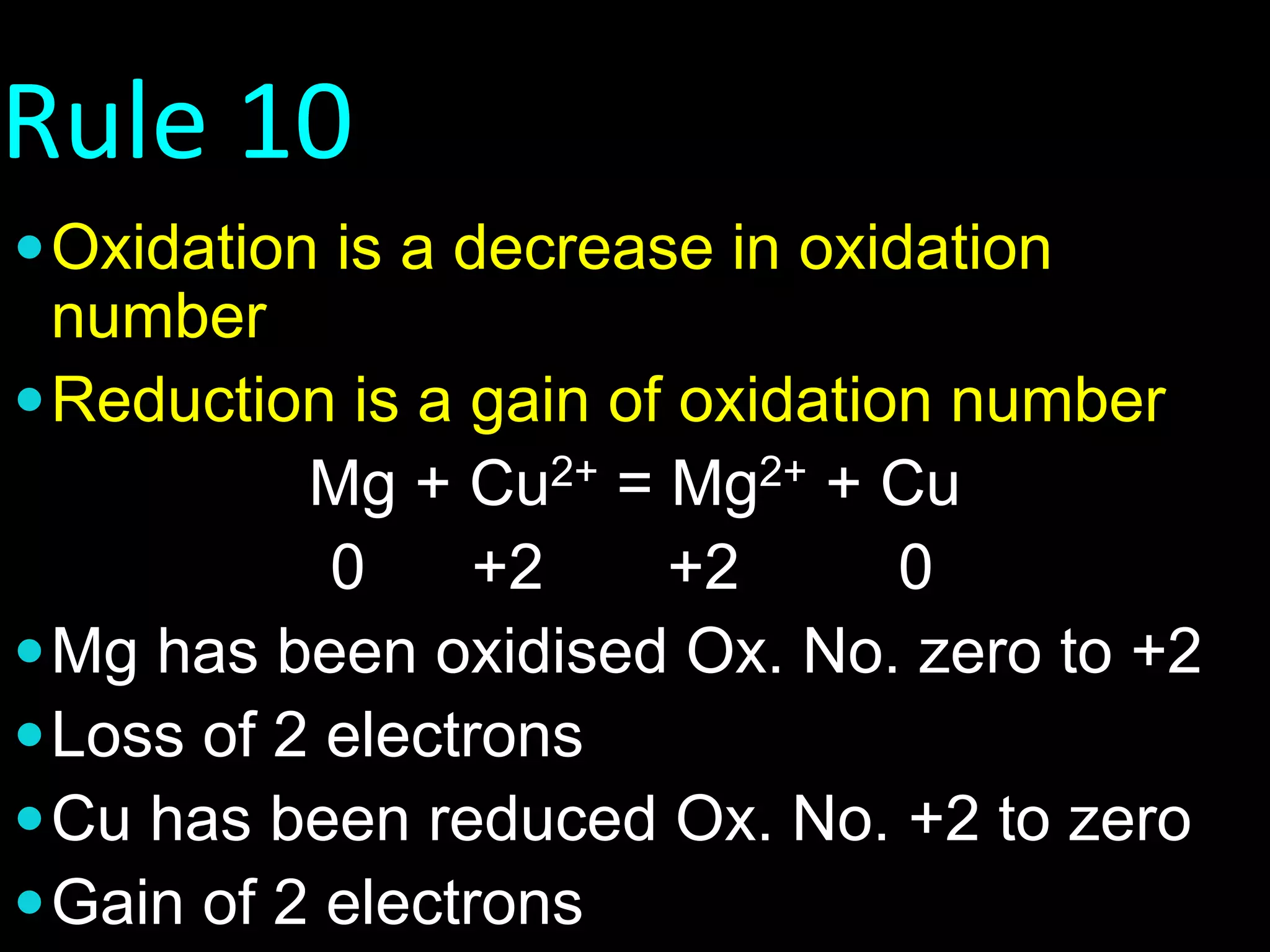 2.6.1 oxidation numbers | PPTX